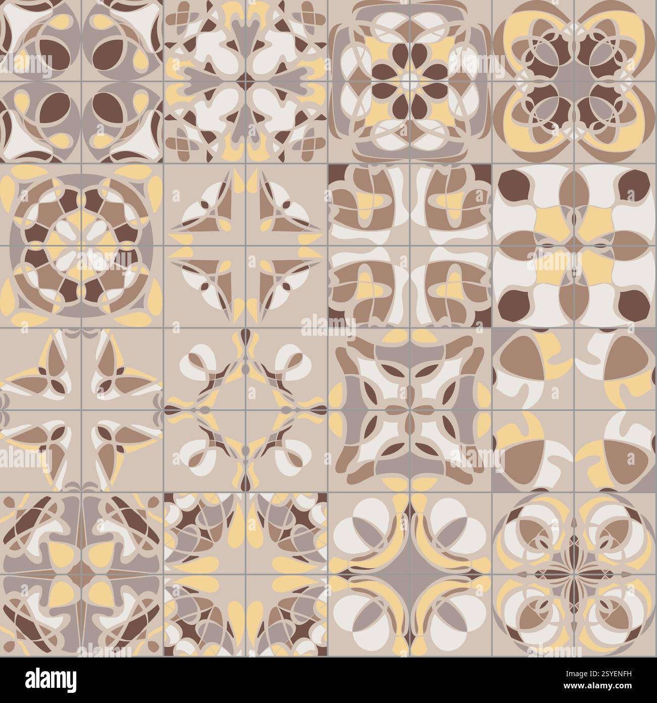 Ancient ceramic tiles on Stock Vector Images - Alamy