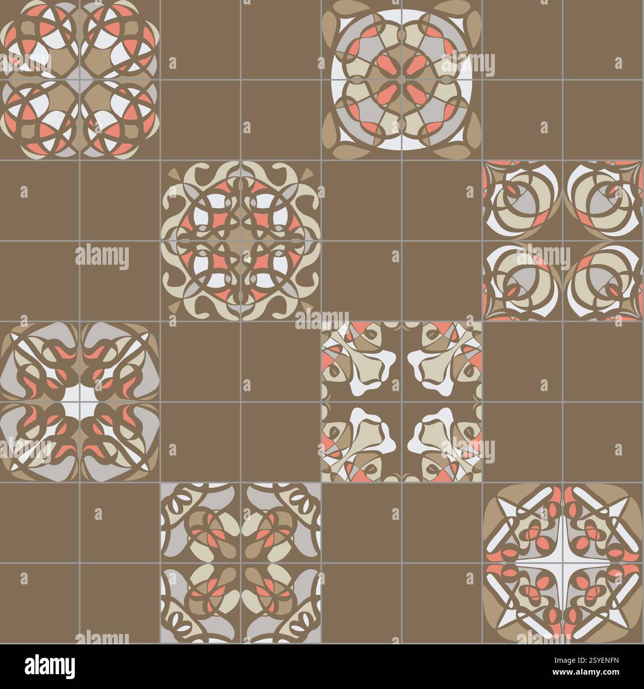 Old glaze tiles Stock Vector Images - Alamy