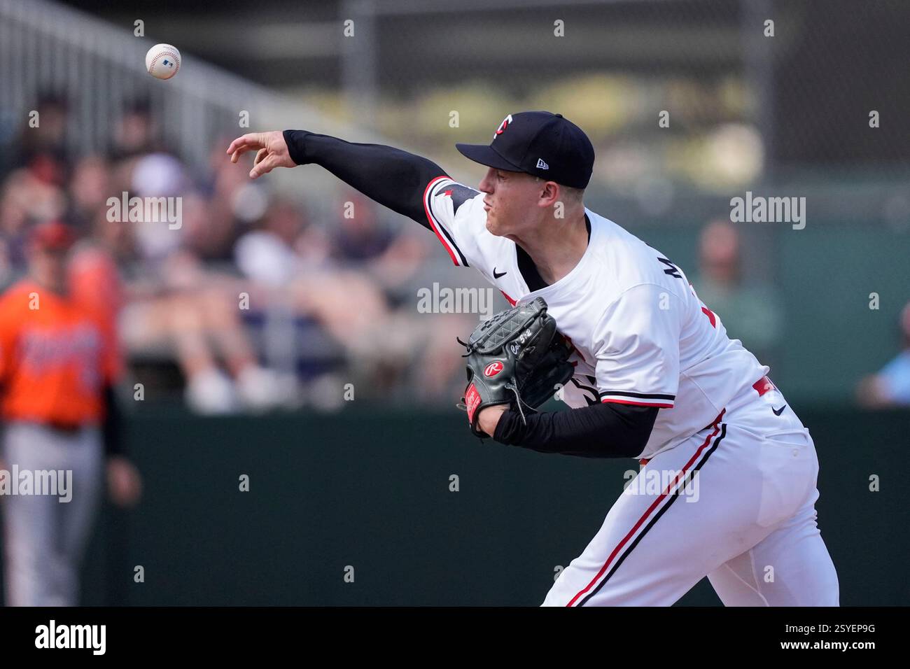 Minnesota Twins pitcher Zebby Matthews (52) delivers in the first ...