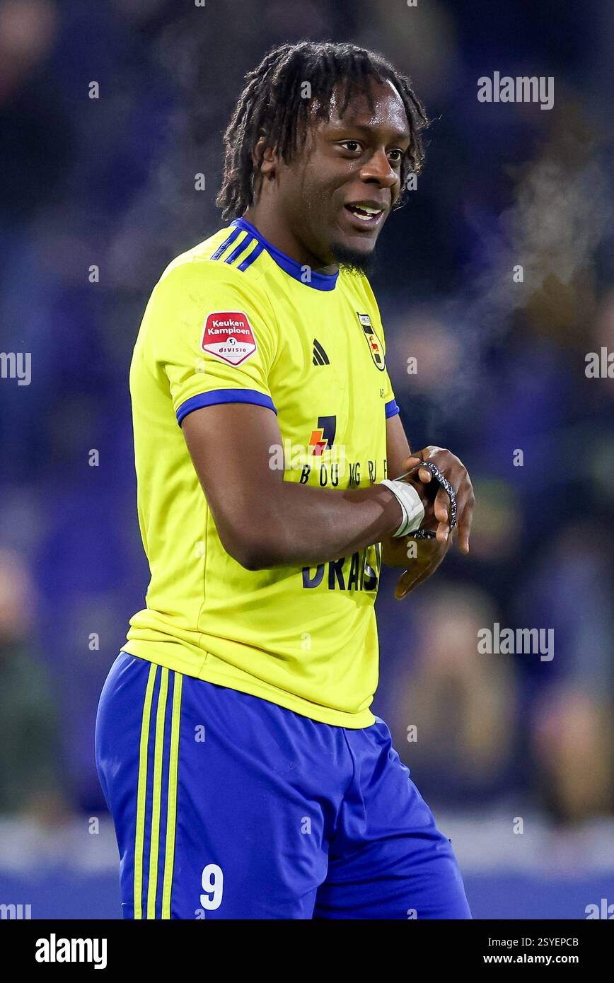 LEEUWARDEN, NETHERLANDS - FEBRUARY 28: Jonathan Afolabi of SC Cambuur ...