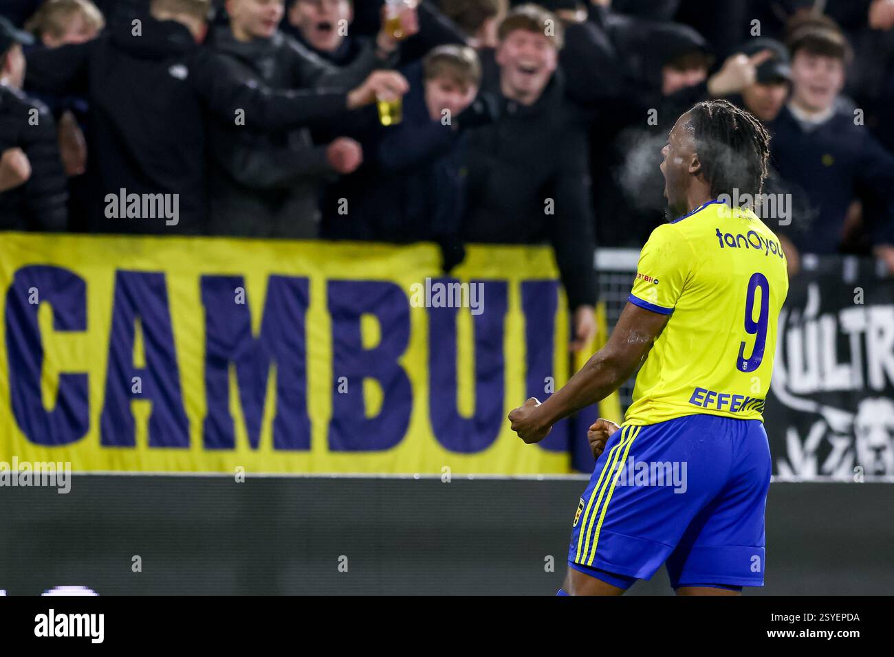 Leeuwarden, Netherlands. 28th Feb, 2025. LEEUWARDEN, NETHERLANDS - FEBRUARY 28: Jonathan Afolabi ...