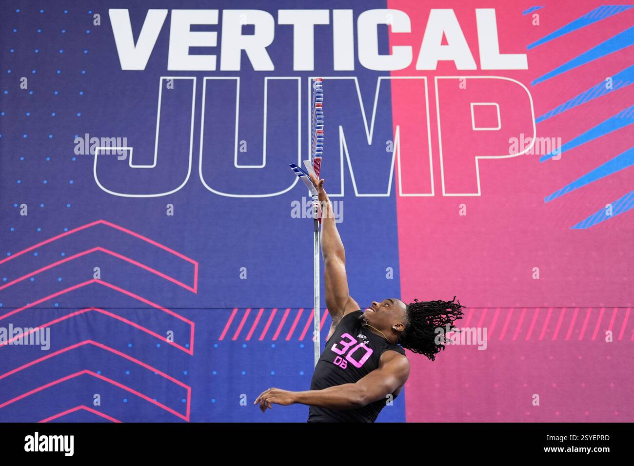 Western Kentucky defensive back Upton Stout runs a drill at the NFL ...