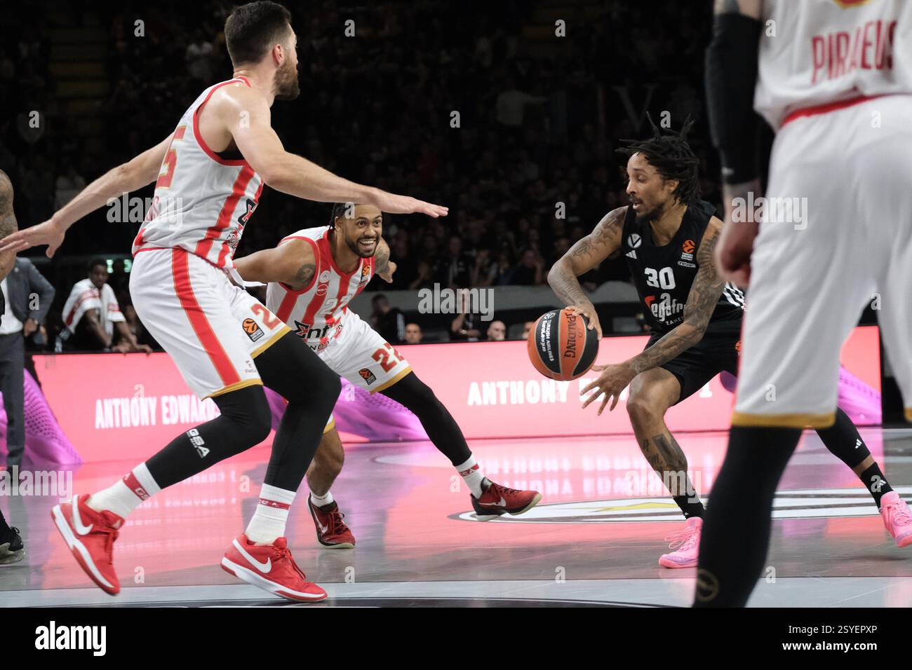 #30 Matt Morgan of Virtus Segafredo Bologna in action during the ...