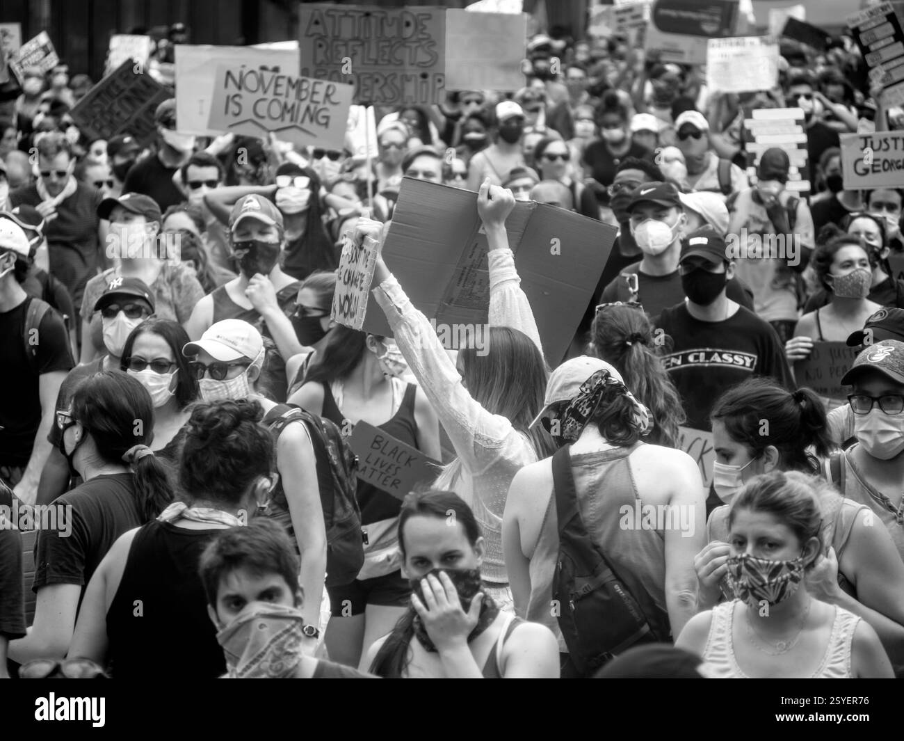 George floyd black white Black and White Stock Photos & Images - Alamy