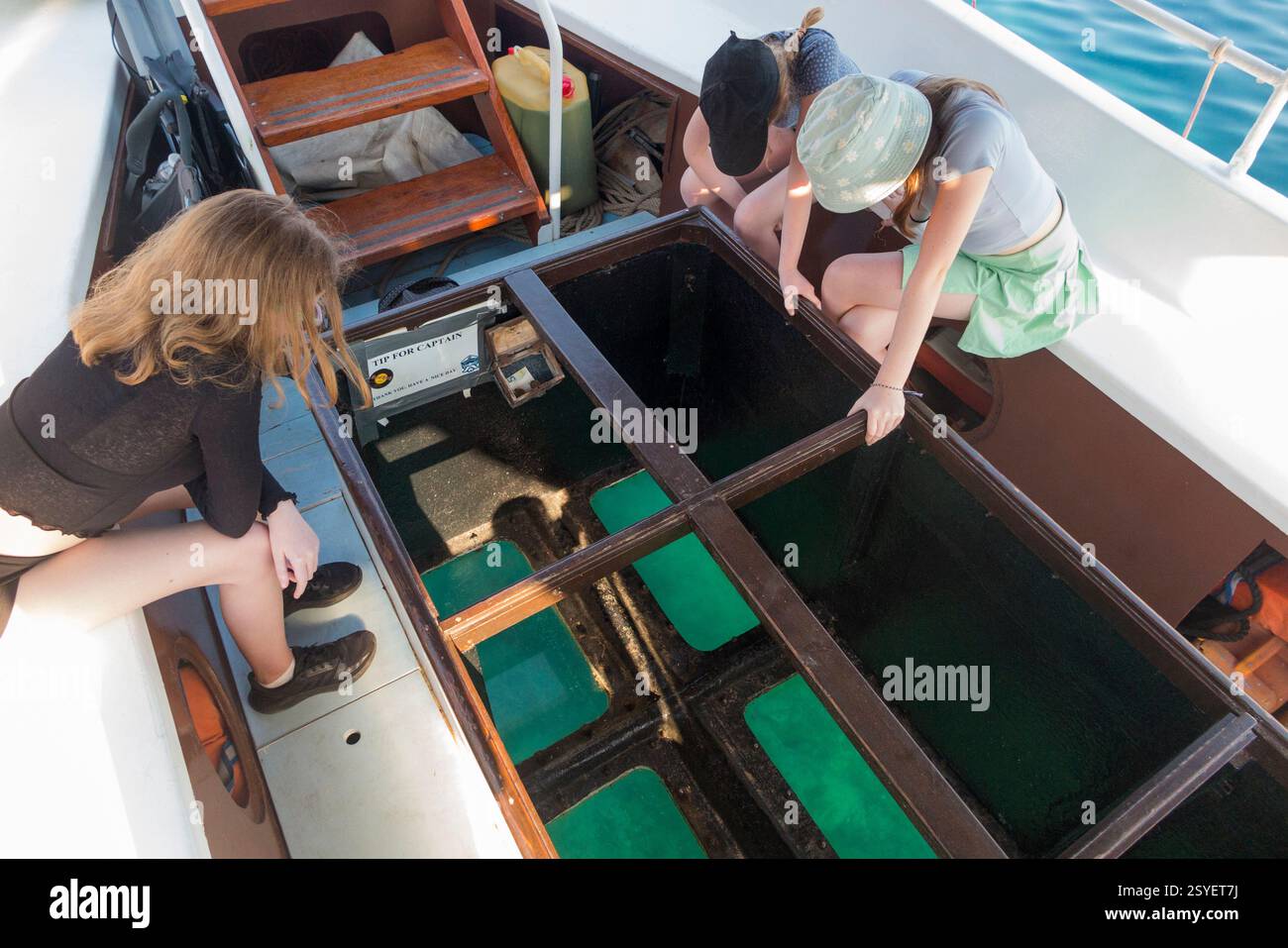 Children, girls, sisters enjoy a family trip leaving from Old Town Port ...