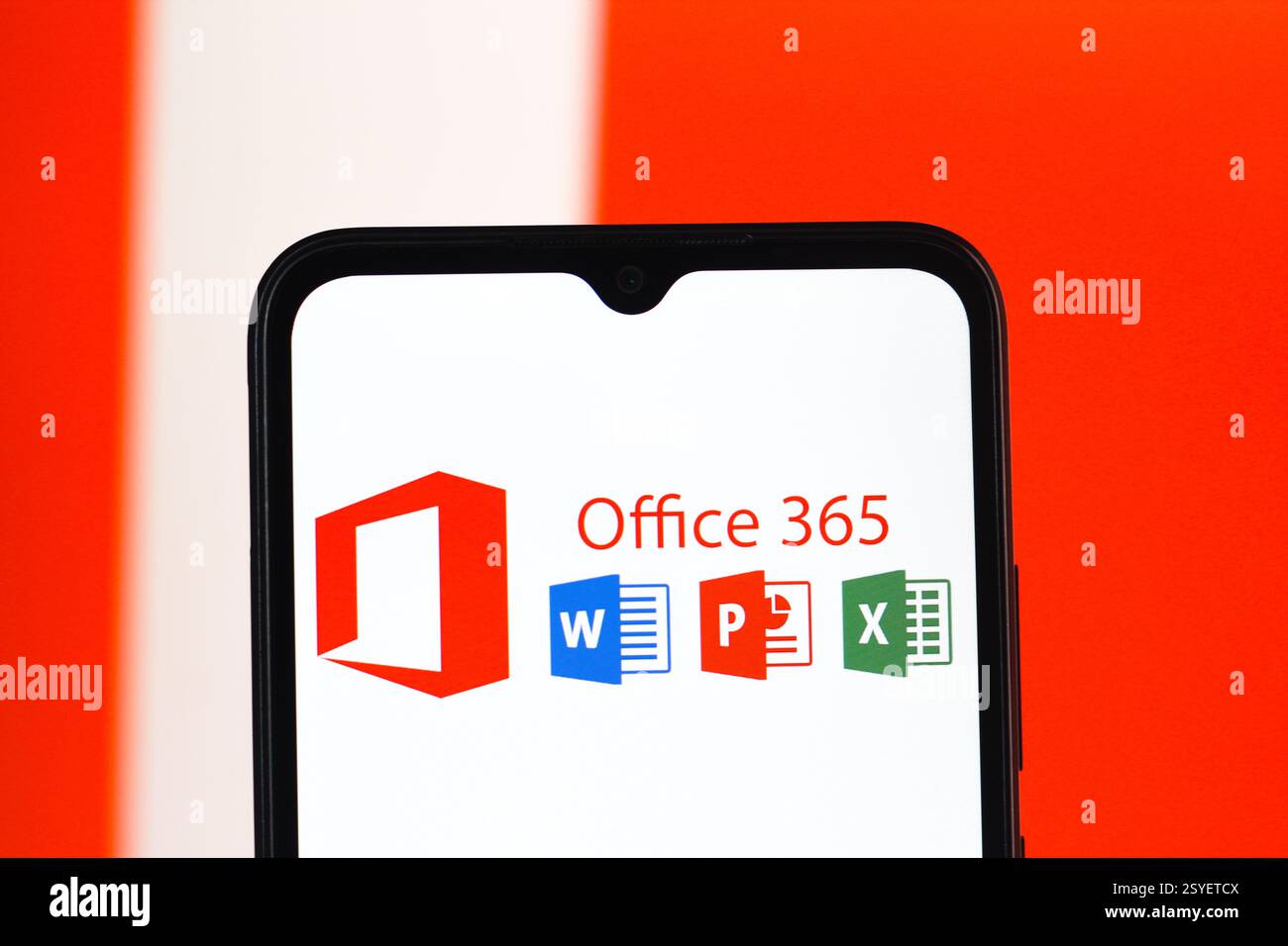 In this photo illustration, the Microsoft Office 365 logo is seen ...