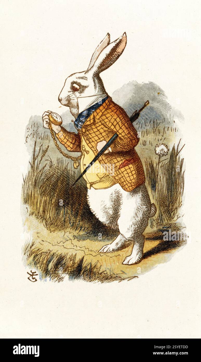 The White Rabbit from The Nursery Alice, a shortened version of Alice's ...