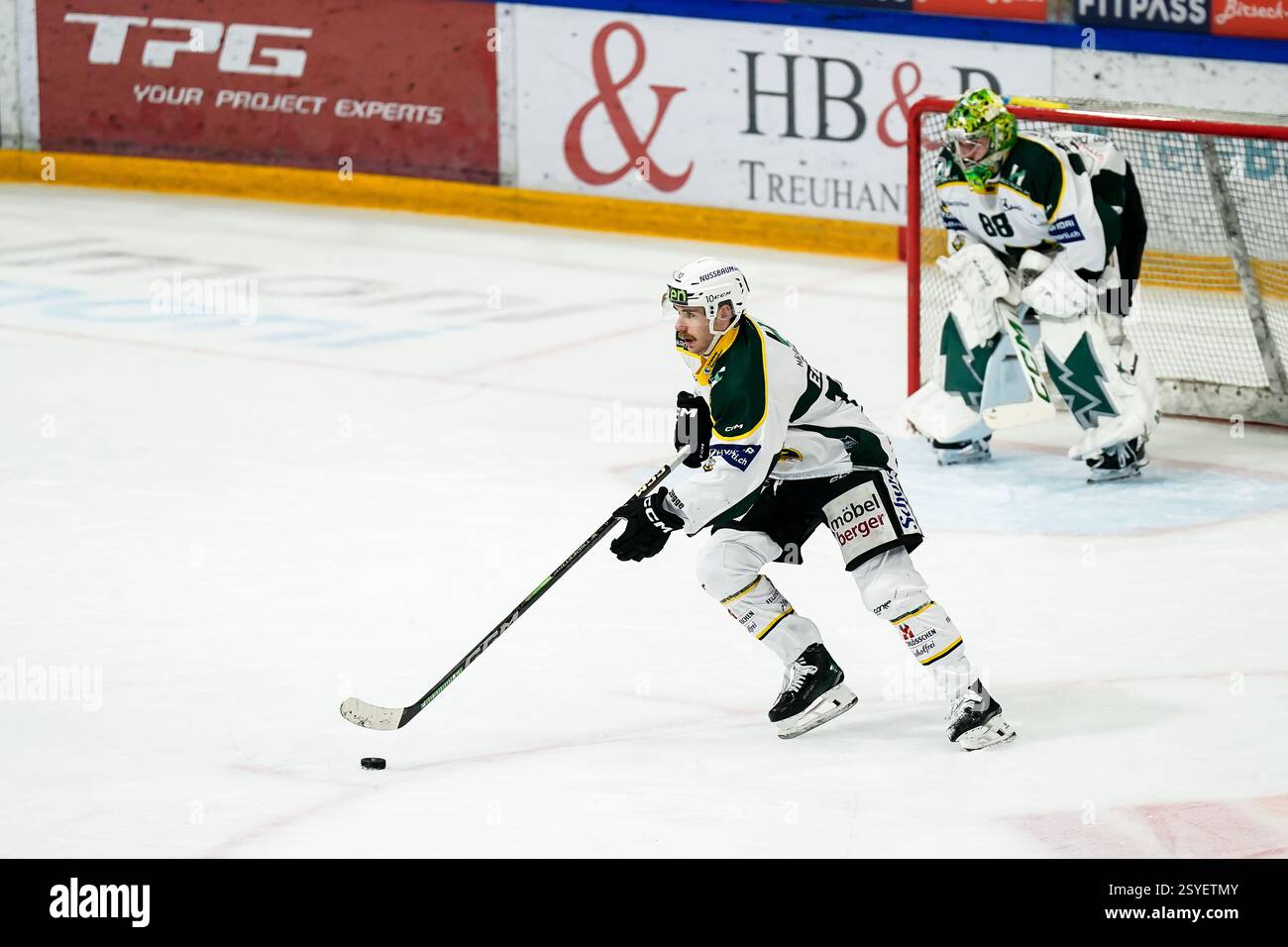 Basel, Switzerland, February 28th 2025: Janis Elsener (10 Olten ...