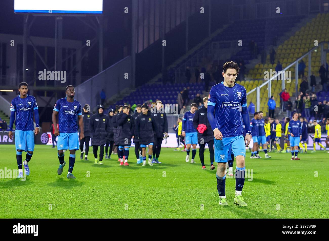 LEEUWARDEN, NETHERLANDS - FEBRUARY 28: Simon Janssen of VVV Venlo is ...