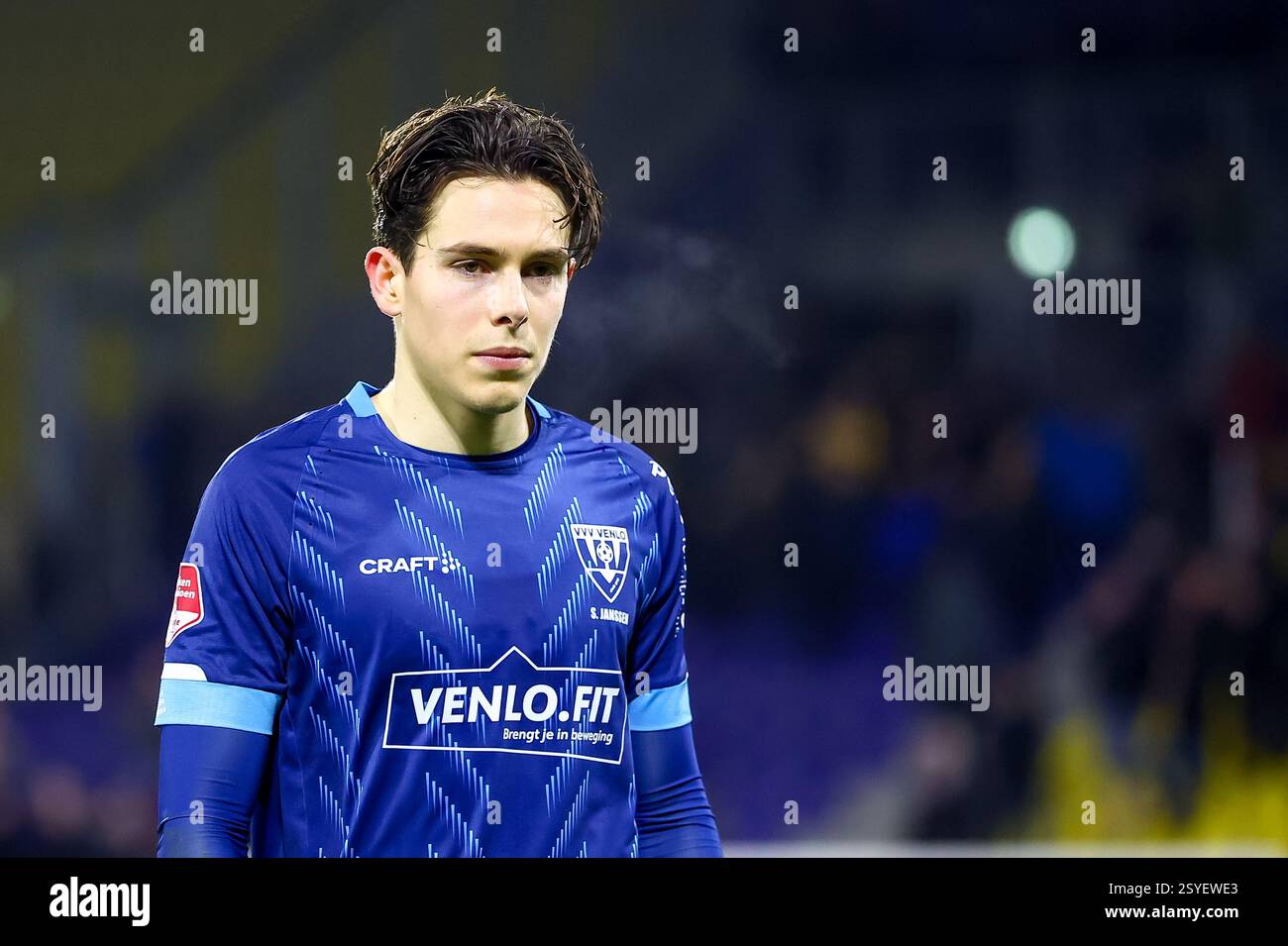 LEEUWARDEN, NETHERLANDS - FEBRUARY 28: Simon Janssen of VVV Venlo is ...