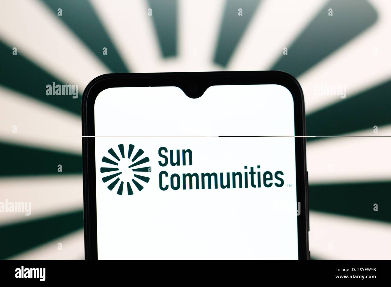 Canada. 28th Feb, 2025. In this photo illustration, the Sun Communities ...