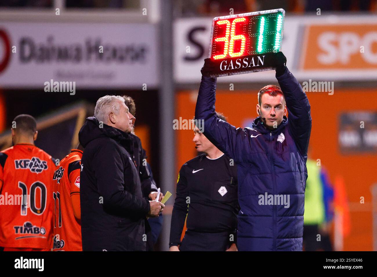 VOLENDAM, NETHERLANDS - FEBRUARY 28: Fourth Official Martin Wever ...