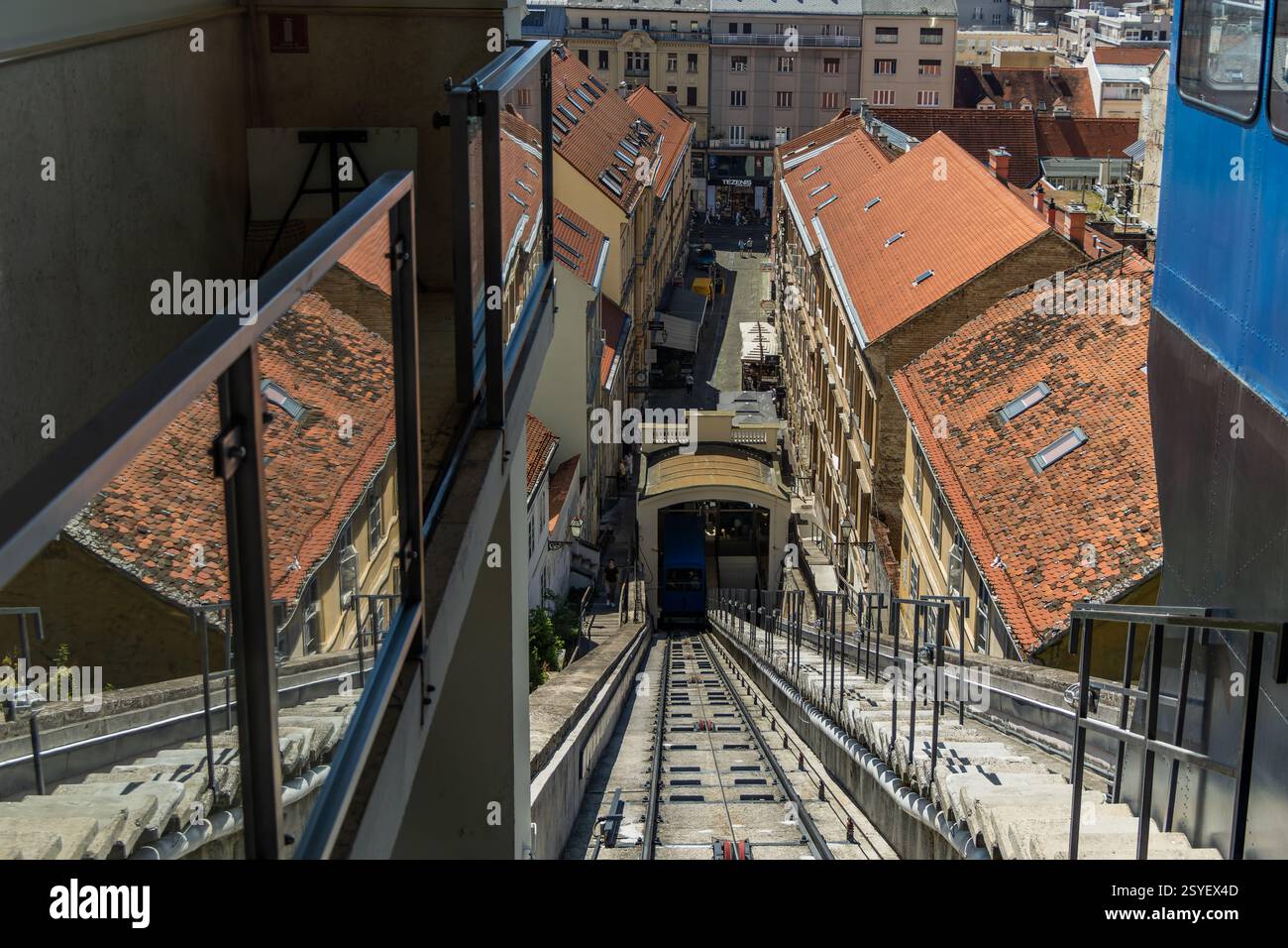ZAGREB, CROATIA. The Zagreb funicular is the oldest public ...