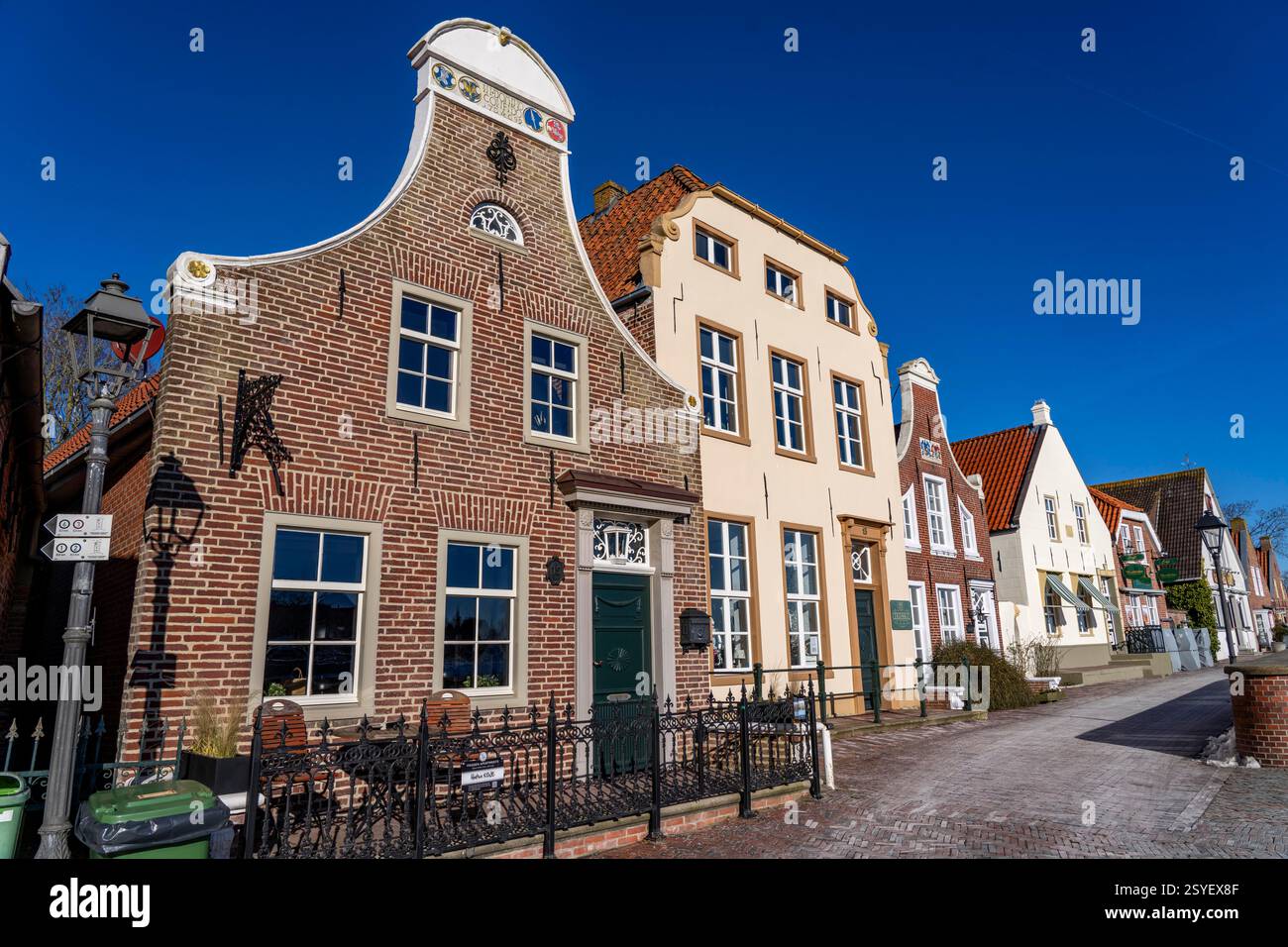 The fishing village of Greetsiel, municipality of Krummhörn, historic ...