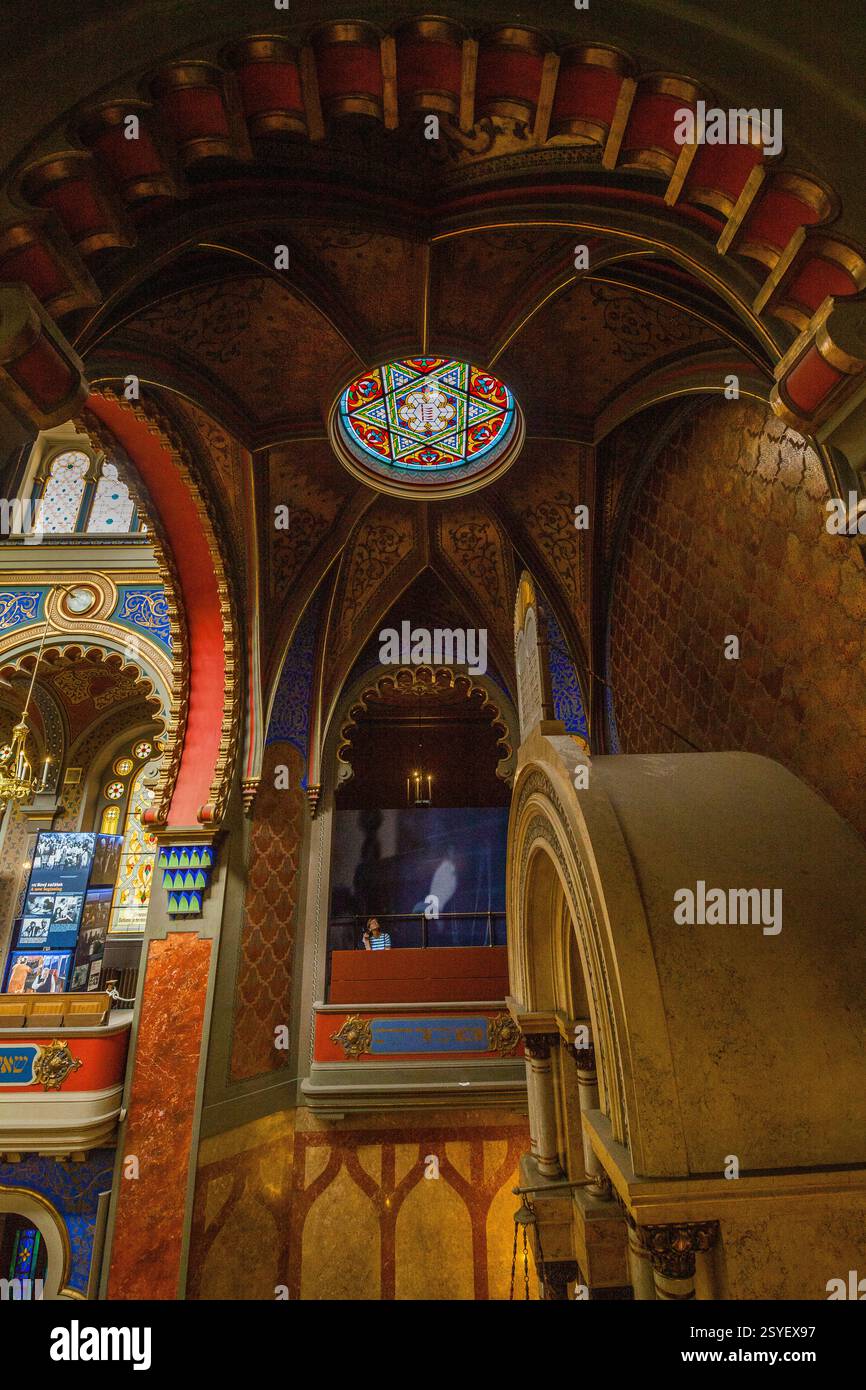 A captivating interior view of a synagogue showcasing its architectural ...