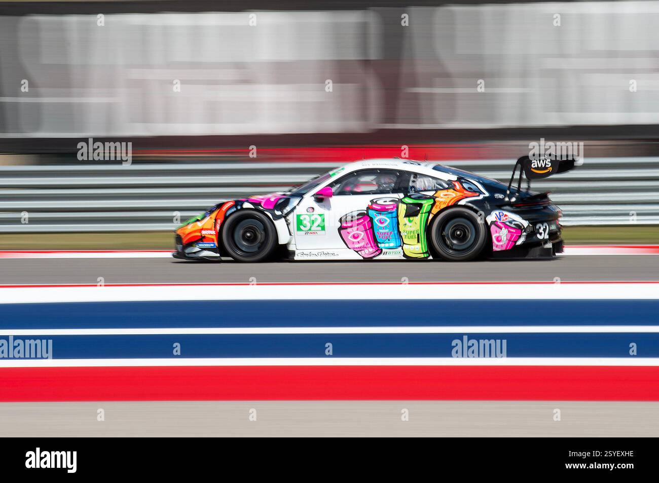 February 28, 2025: Kyle Washington (32) with GMC Racing in action ...