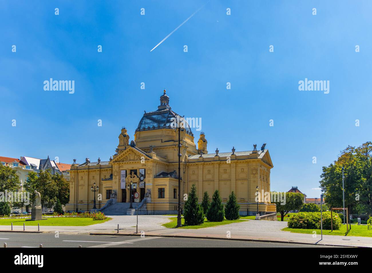 Zagreb, Croatia. The Art pavilion in Zagreb built in 1899 and located ...