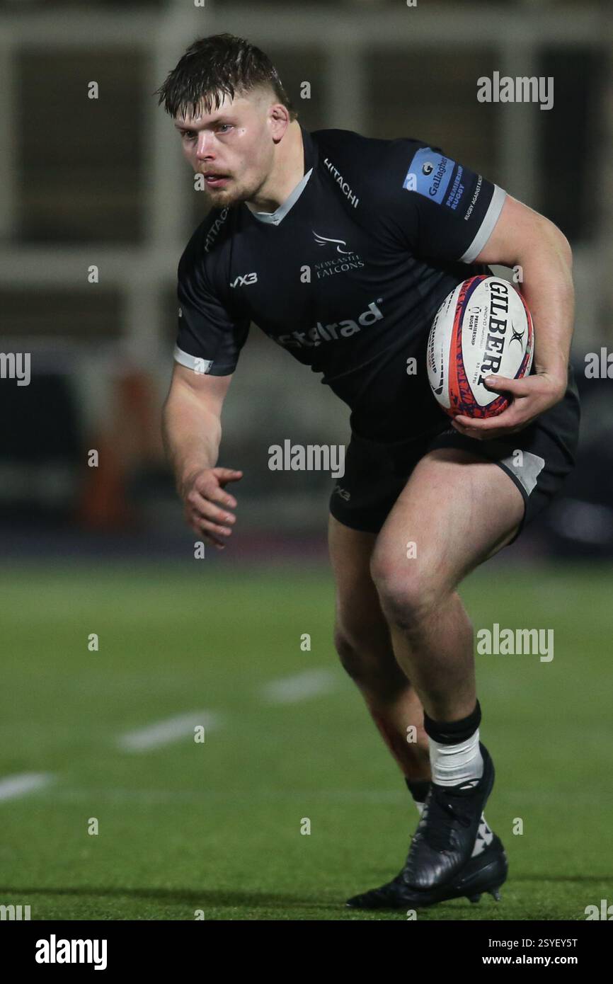 Newcastle Falcon's Jamie Blamire, during the Premiership Cup Quarter ...