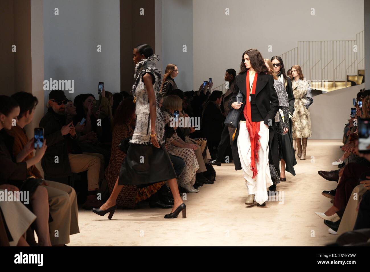 Milano Fashion Week - Women F/W 25-26 Tod's fashion show Catwalk Milan, Italy. 28th Feb, 2025 ...