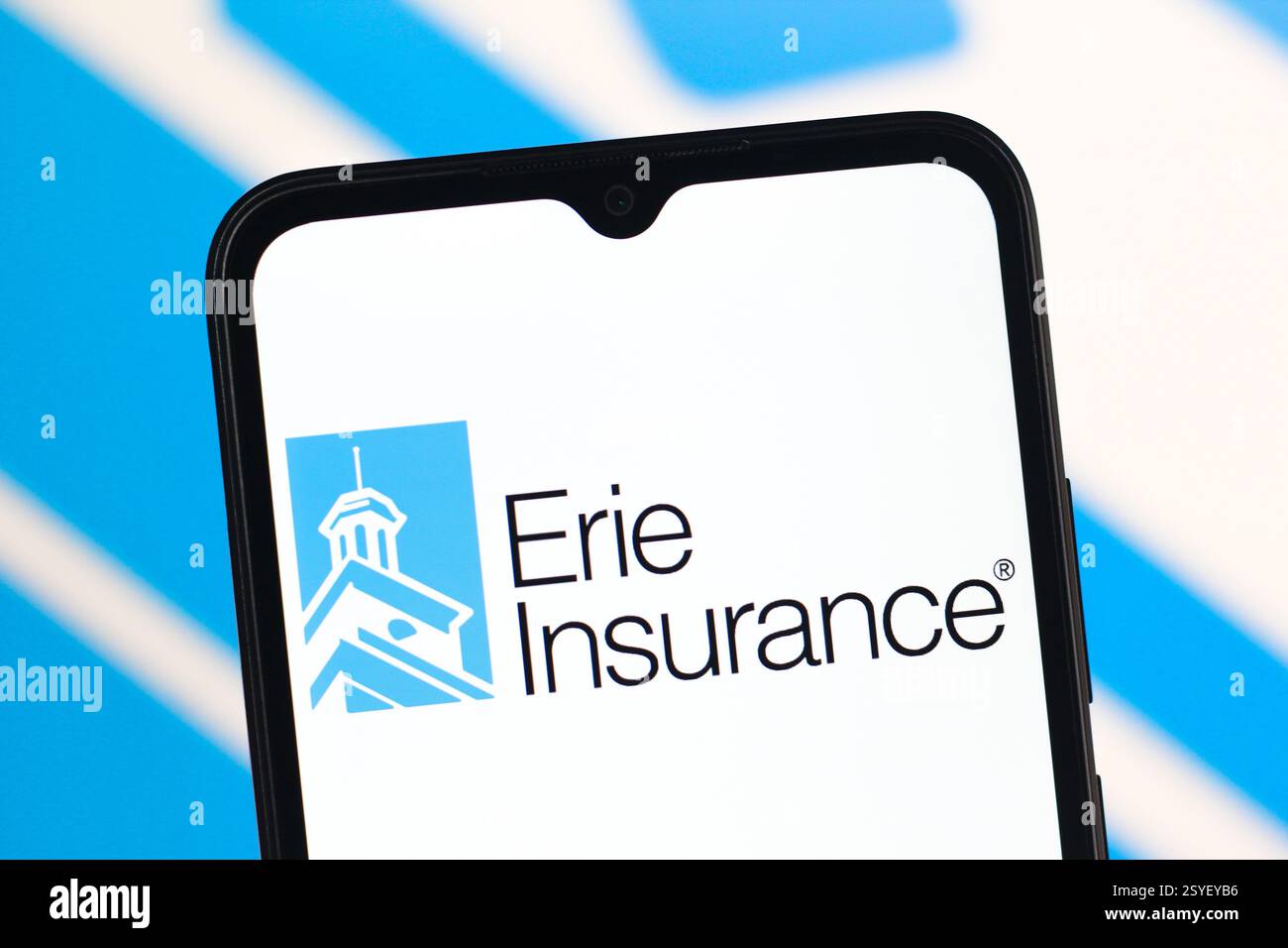 Canada. 28th Feb, 2025. In this photo illustration, the Erie Insurance ...