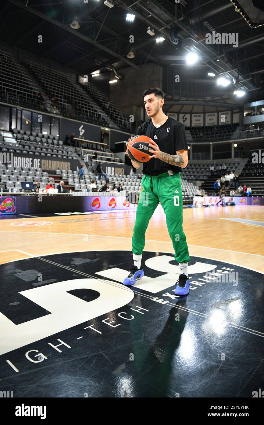 Panagiotis Kalaitzakis of Panathinaikos warming up during the Turkish ...