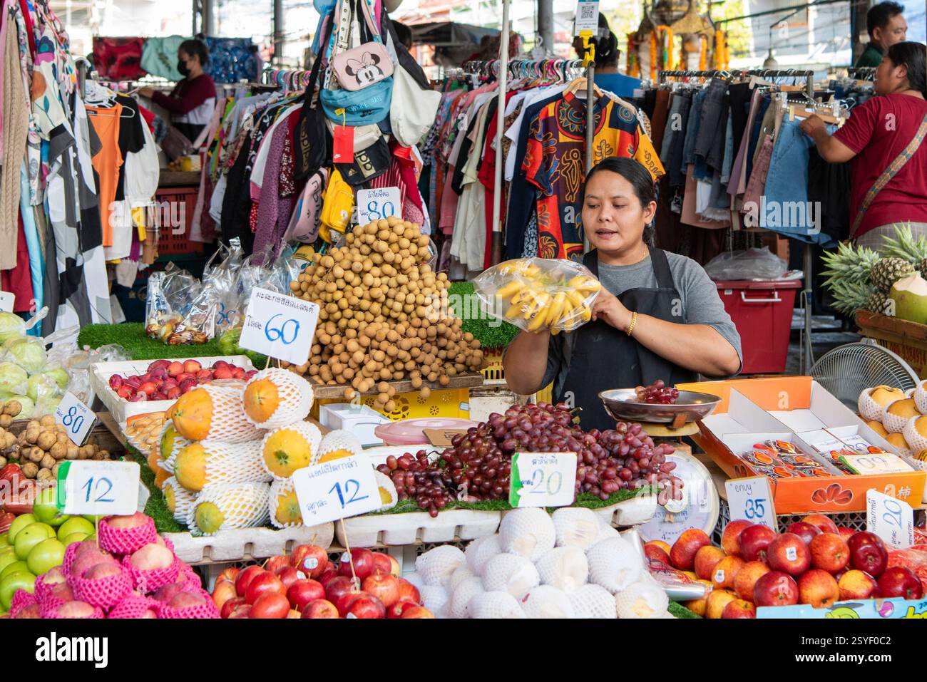 Fresh Fruits and Vegetable at the new Naklua Food Market in Naklua City ...