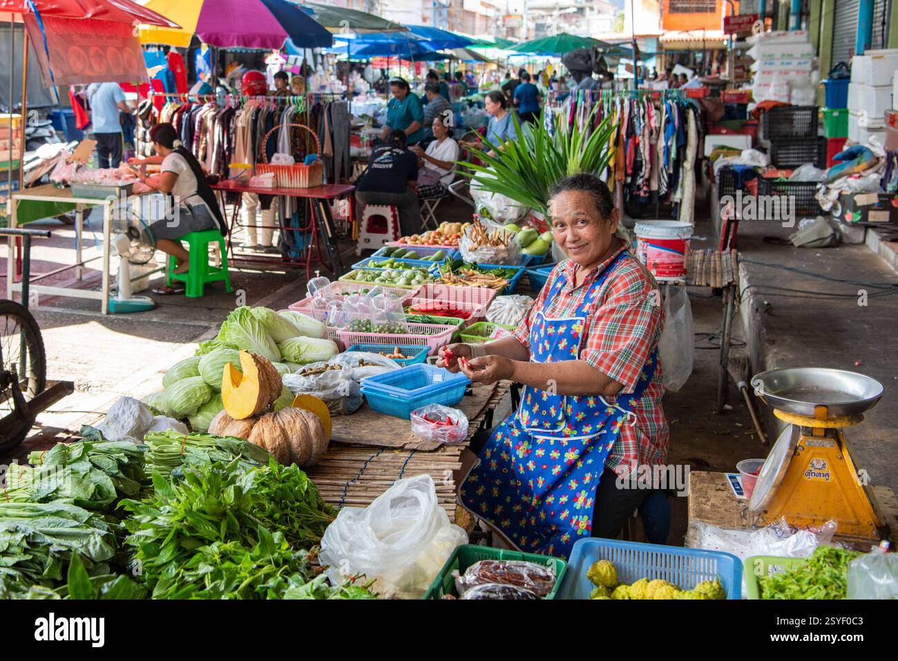 Fresh Fruits and Vegetable at the new Naklua Food Market in Naklua City ...