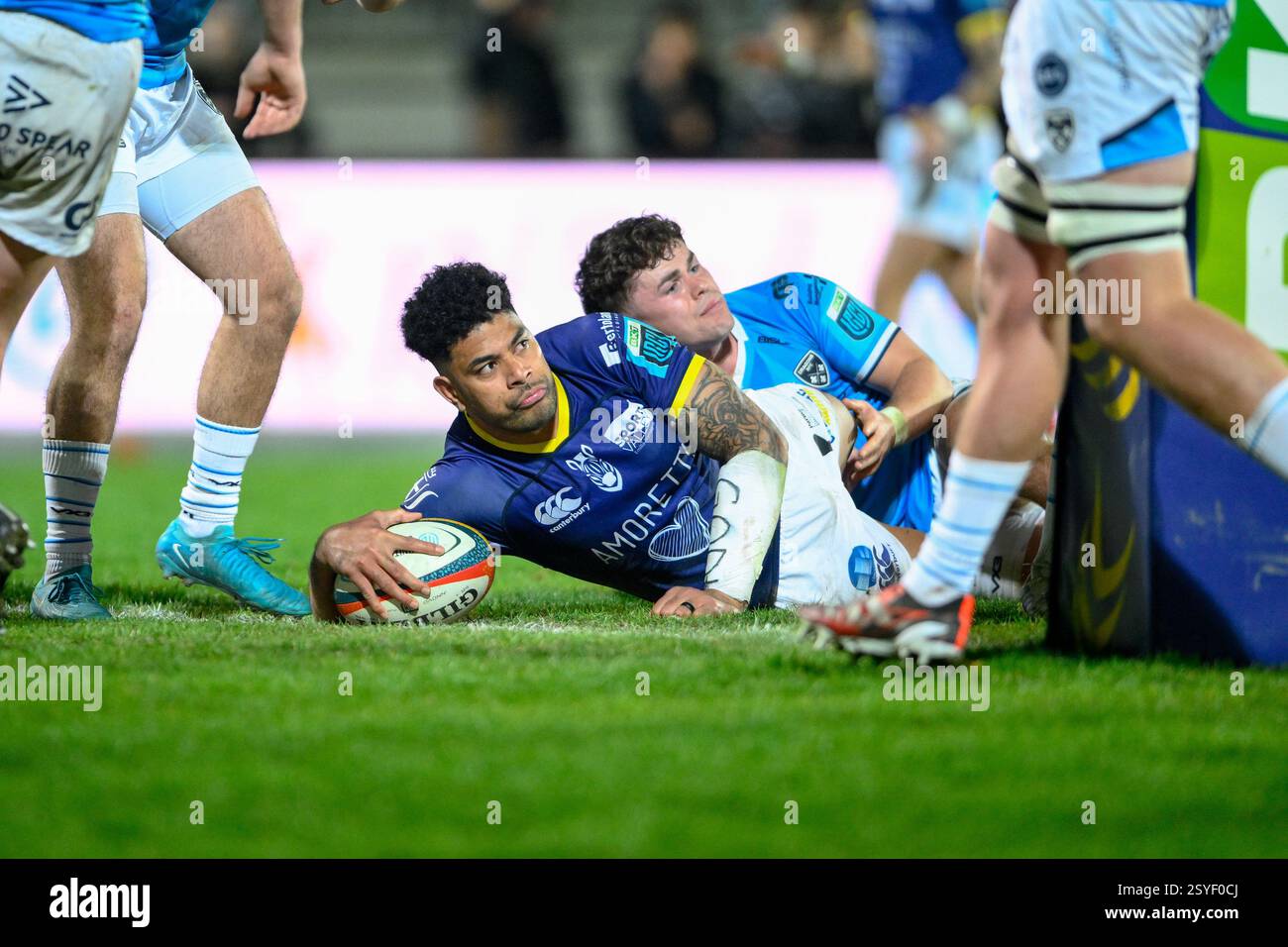 Fetuli Paea ( Zebre Parma ) during Zebre Parma vs Dragons, United Rugby ...