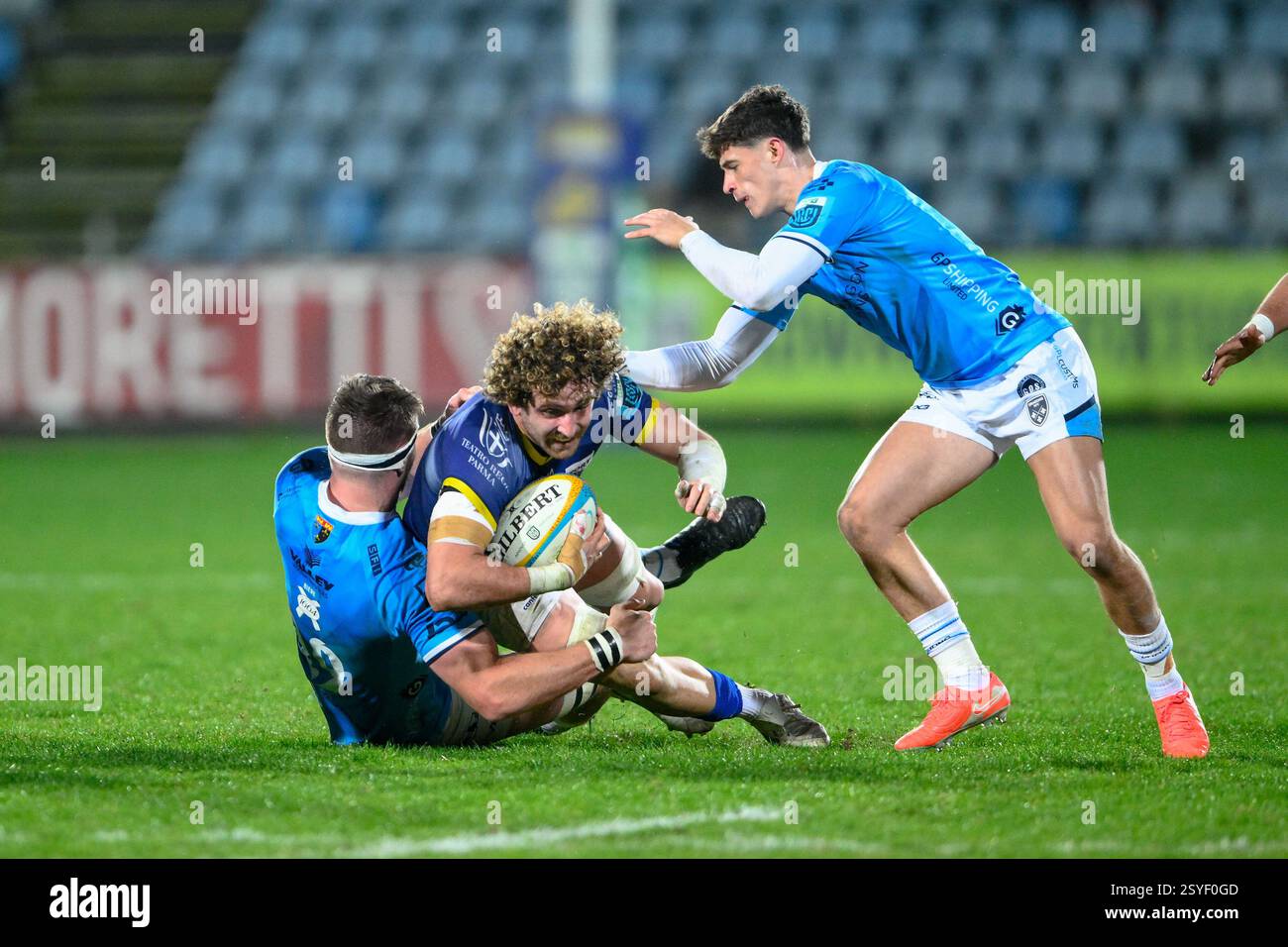 Parma, Italy. 28th Feb, 2025. Bautista Stavile ( Zebre Parma ) during ...
