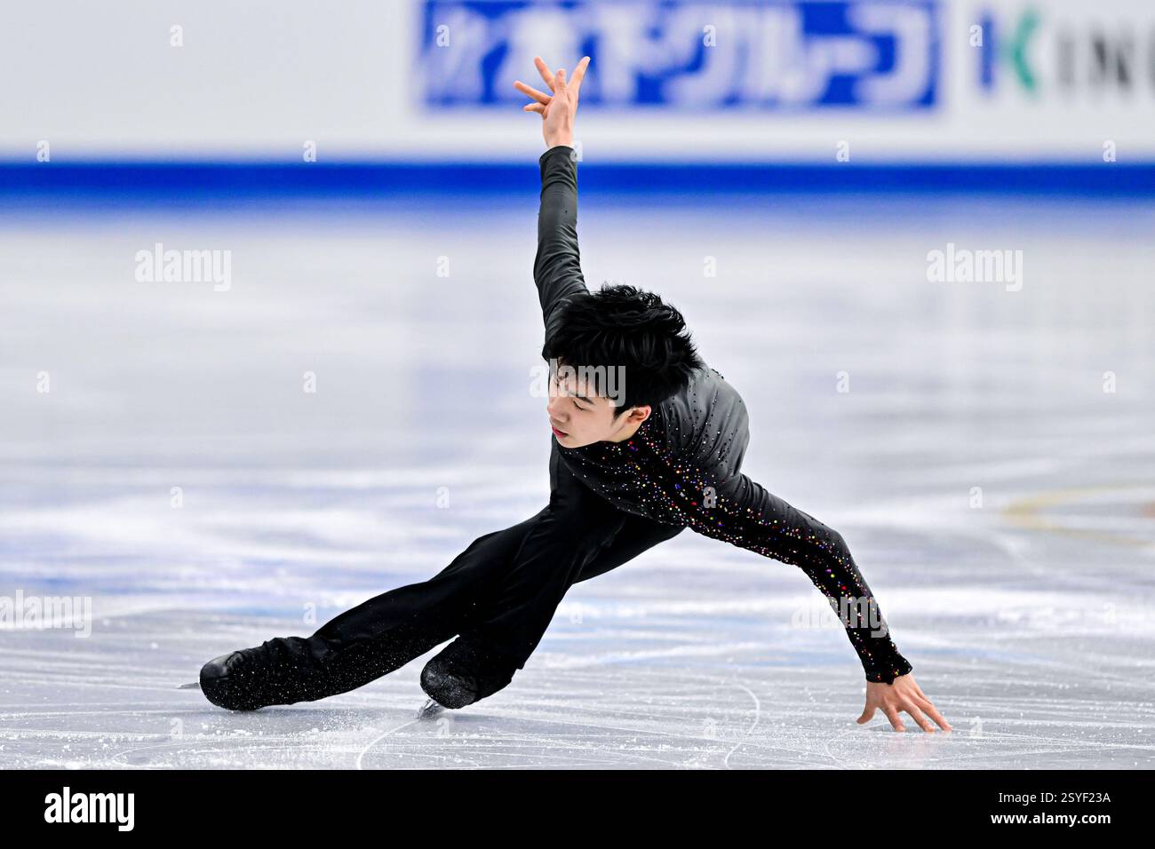 Tonghe TIAN (CHN), during Junior Men Free Skating, at the ISU World Junior Figure Skating ...
