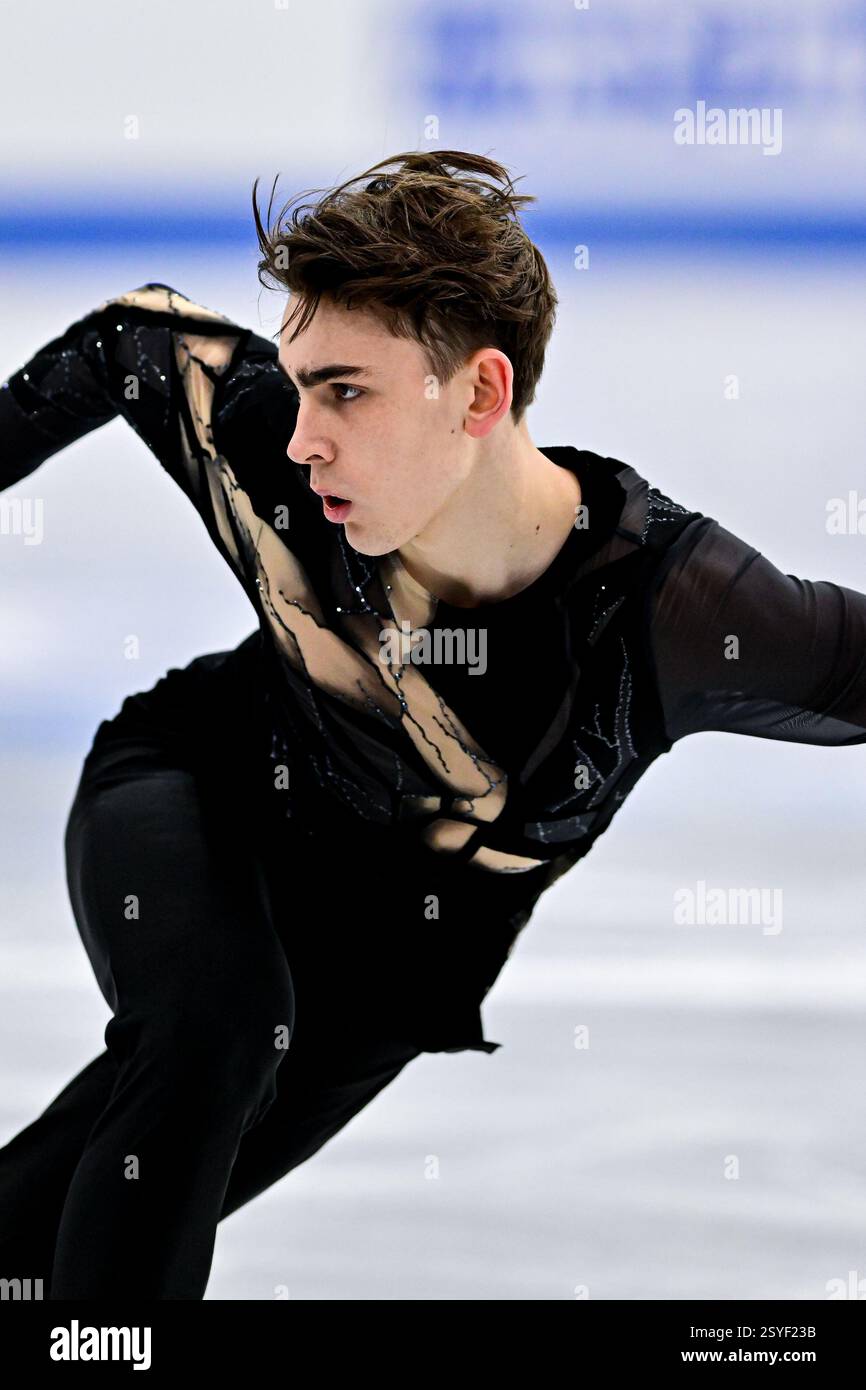 Arlet LEVANDI (EST), during Junior Men Free Skating, at the ISU World ...