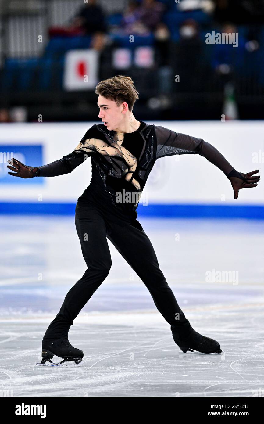 Arlet LEVANDI (EST), during Junior Men Free Skating, at the ISU World ...