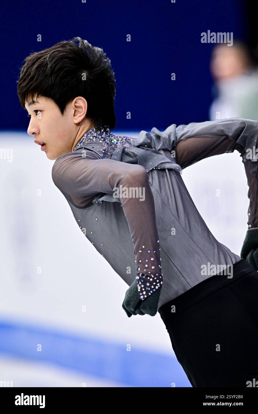 Jaekeun LEE (KOR), during Junior Men Free Skating, at the ISU World ...