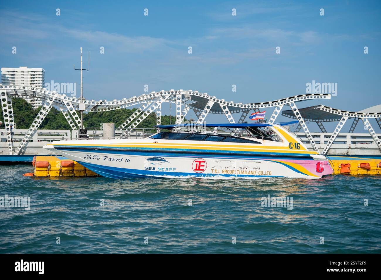 Tour Boats at the Bali Hai Pier on the Pattaya Bay of Pattaya in ...