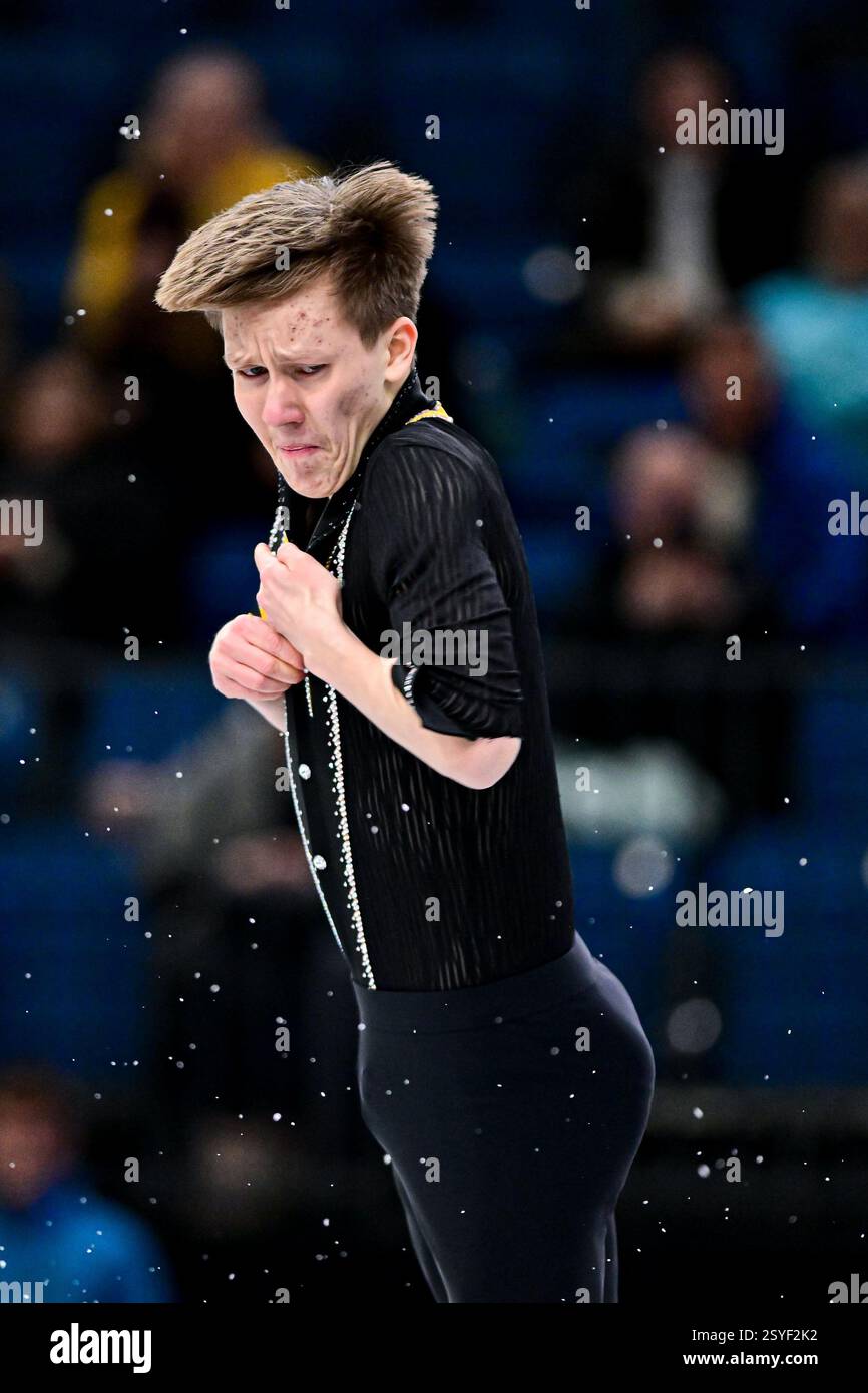 Genrikh GARTUNG (GER), during Junior Men Free Skating, at the ISU World ...