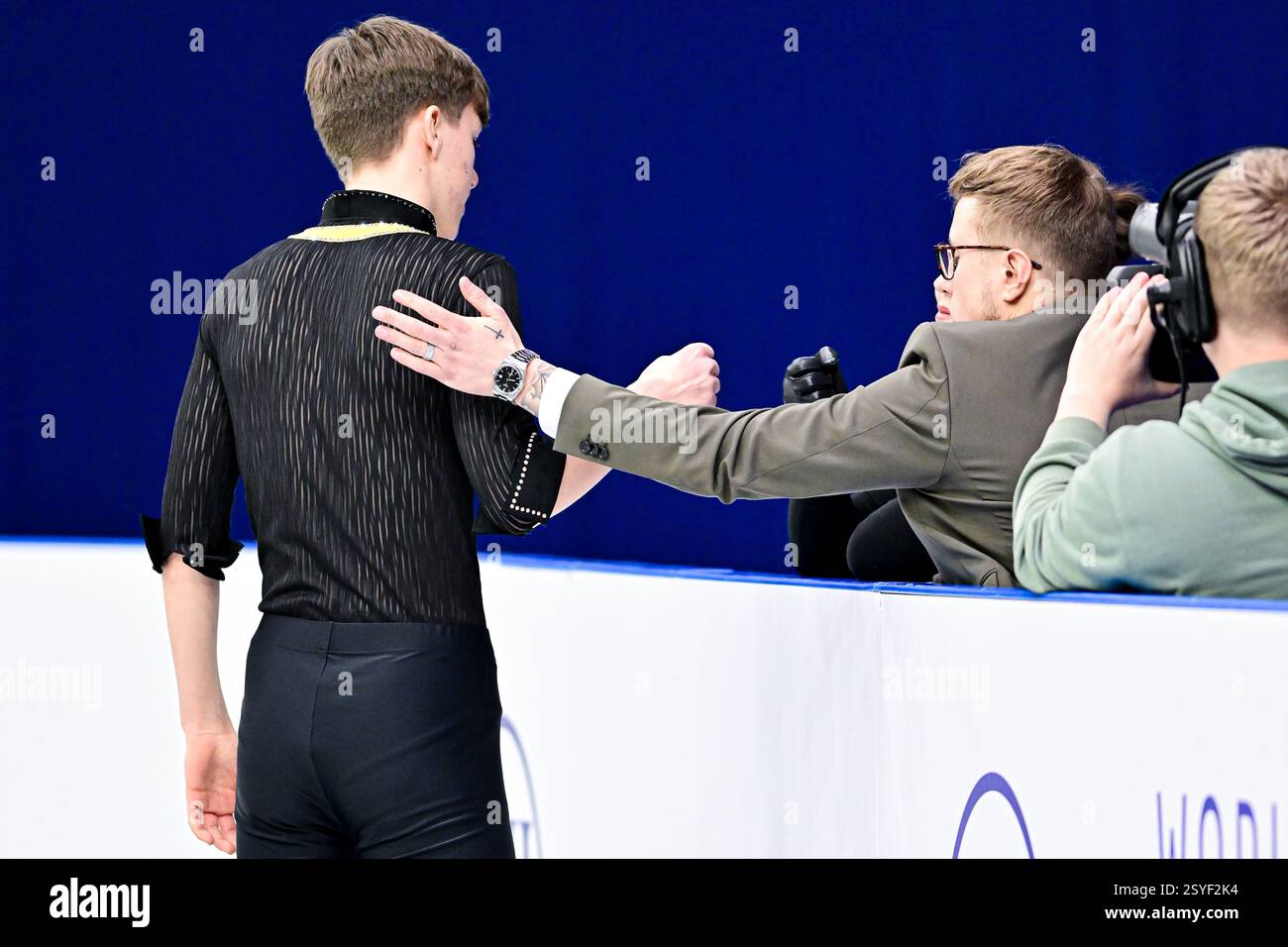 Genrikh GARTUNG (GER), during Junior Men Free Skating, at the ISU World ...