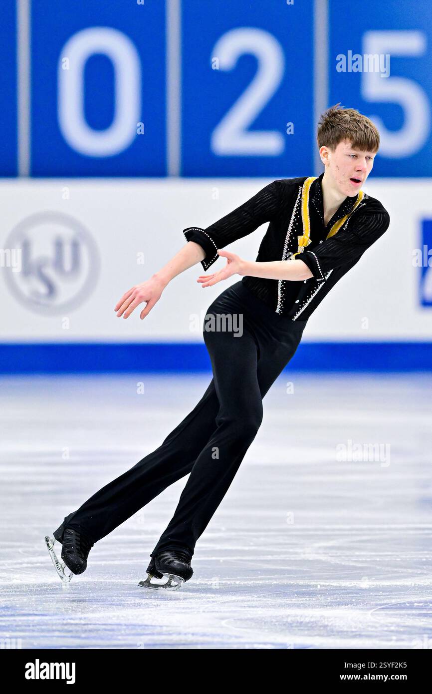 Genrikh GARTUNG (GER), during Junior Men Free Skating, at the ISU World ...