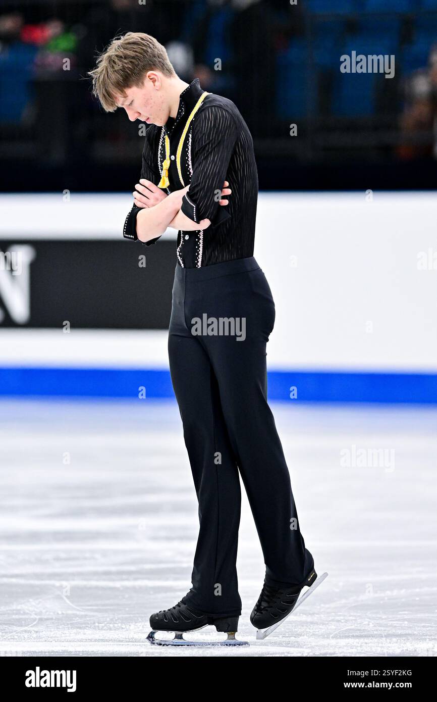 Genrikh GARTUNG (GER), during Junior Men Free Skating, at the ISU World ...