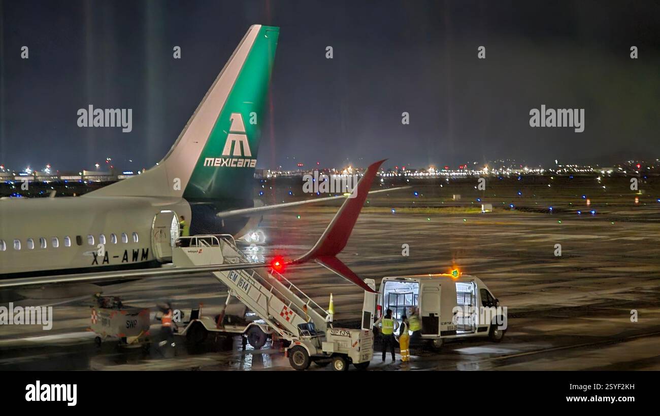 Zumpango, Mexico State, Mexico - Oct 26 2024: Mexicana airline with ...