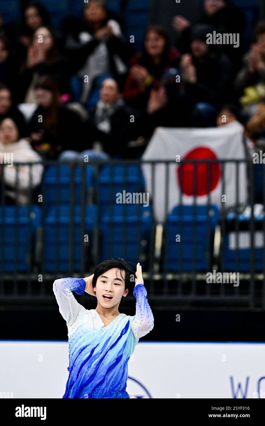 Sena TAKAHASHI (JPN), during Junior Men Free Skating, at the ISU World ...