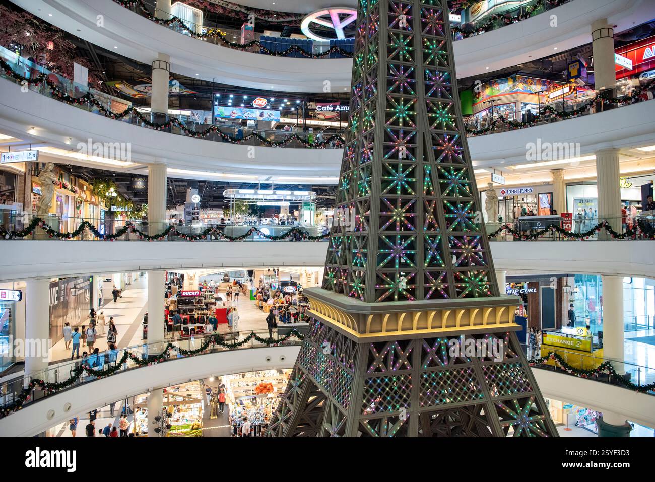 inside the Shopping Mall Terminal 21 in the city of Pattaya in the ...