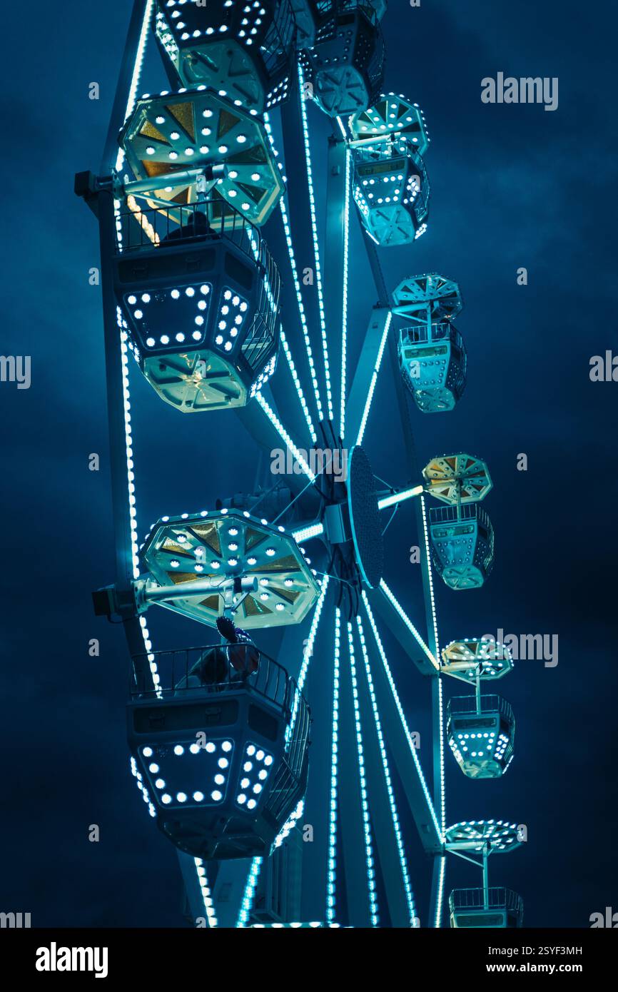 Ferris wheel during blue hour hi-res stock photography and images - Alamy