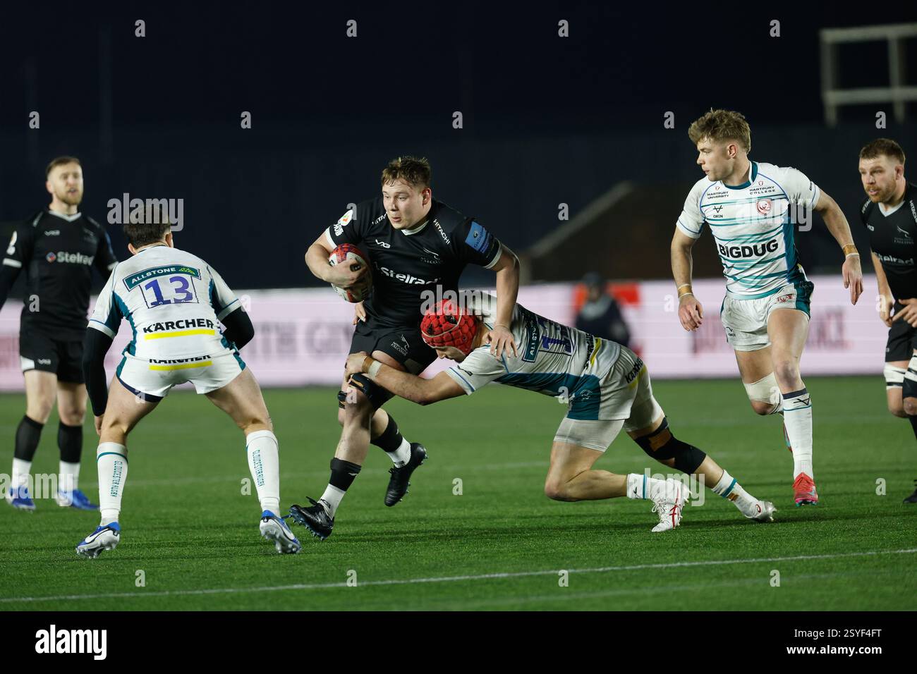 Newcastle, Gbr. 21st Dec, 2024. Freddie Lockwood of Newcastle Falcons ...