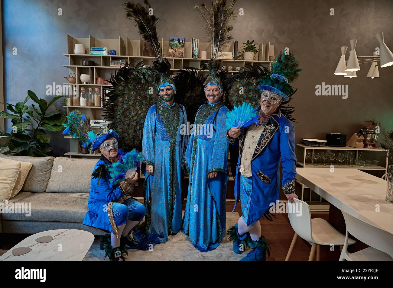 Sydney, Australia. 27th Feb, 2025. Members of the Peacock Mormons group ...