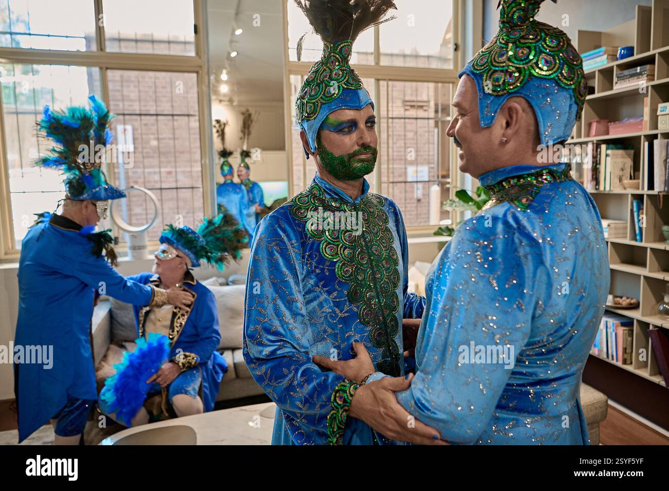 Sydney, Australia. 27th Feb, 2025. Members of the Peacock Mormons group ...