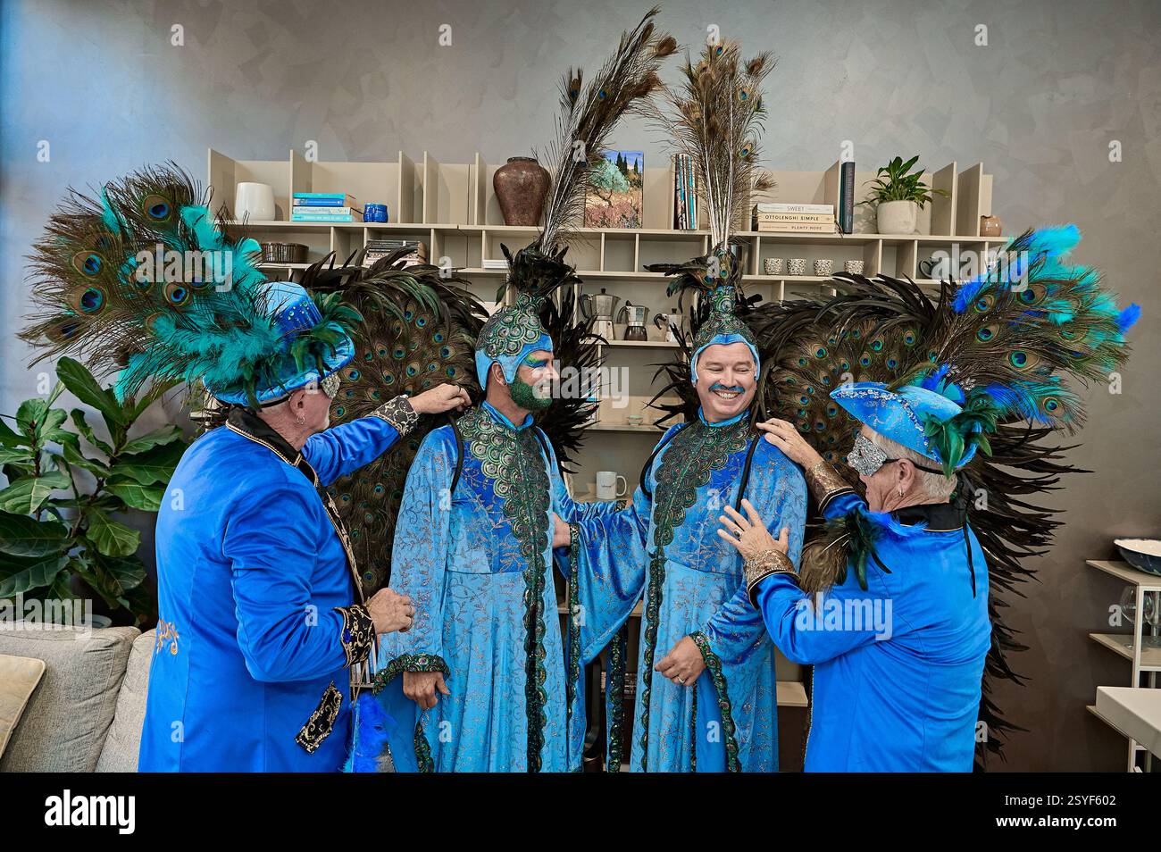 Sydney, Australia. 27th Feb, 2025. Members of the Peacock Mormons group ...