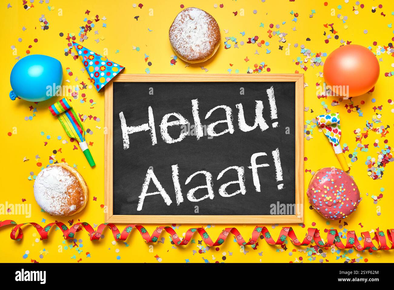 Germany - February 28, 2025: PHOTOMONTAGE, Helau and Alaaf fool s call ...