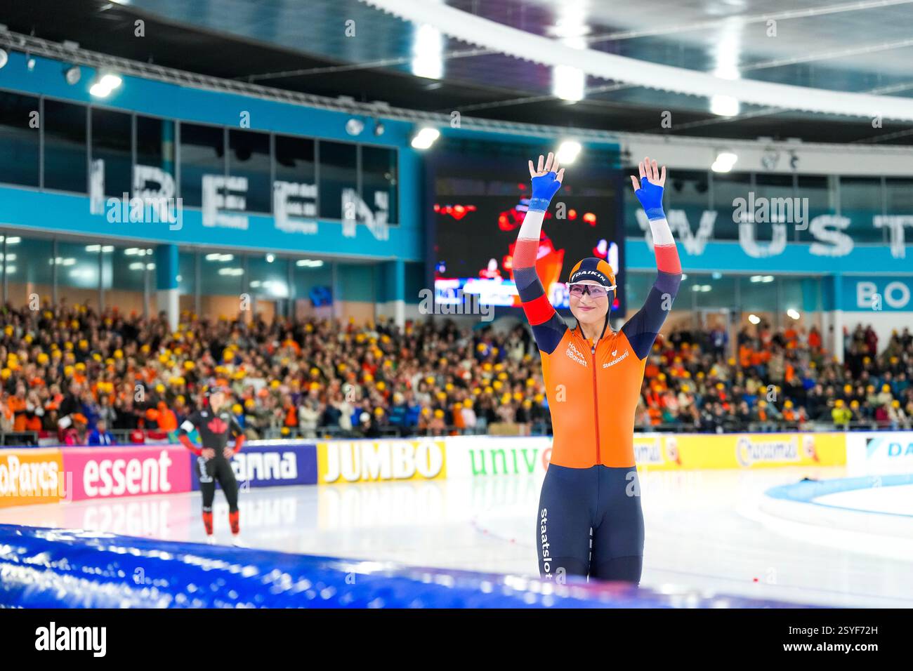 HEERENVEEN, NETHERLANDS - FEBRUARY 28: Angel Daleman of Netherlands ...