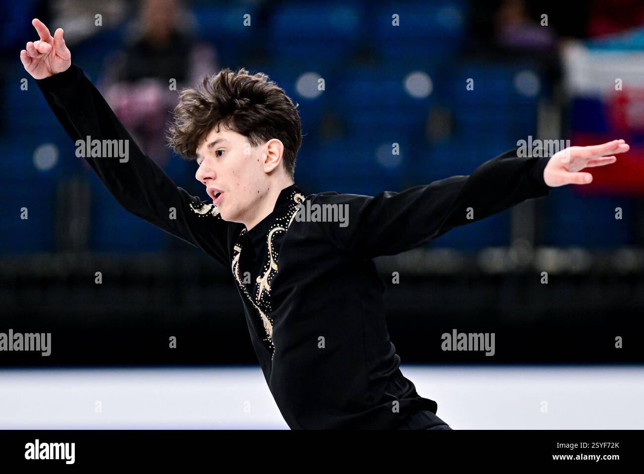 Adam HAGARA (SVK), during Junior Men Free Skating, at the ISU World ...