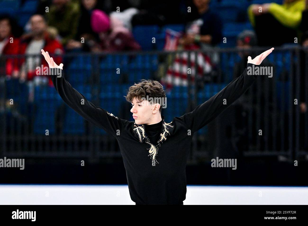 Adam HAGARA (SVK), during Junior Men Free Skating, at the ISU World ...